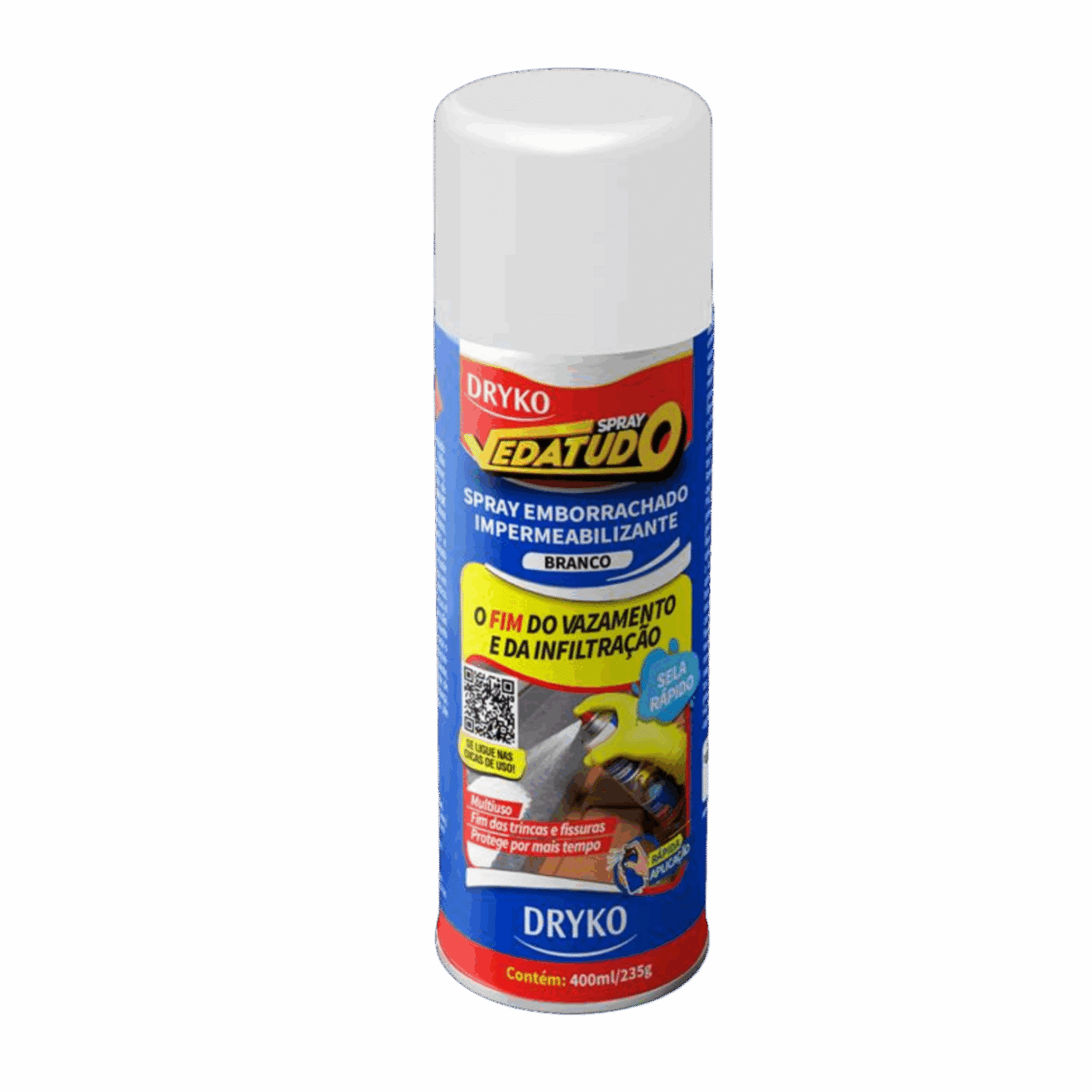 Caucho Impermeabilizante en Aerosol Blanco. Driko SPRAYIMP-BRANCO ...